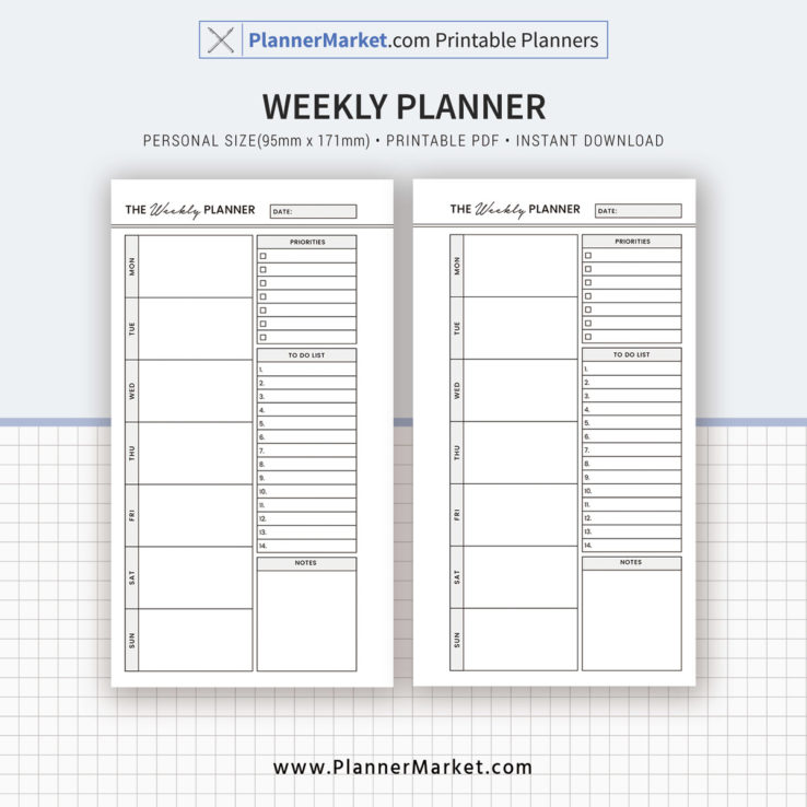 Planner Bundle, Daily, Weekly, Monthly, To Do, Notes, Planner Inserts ...