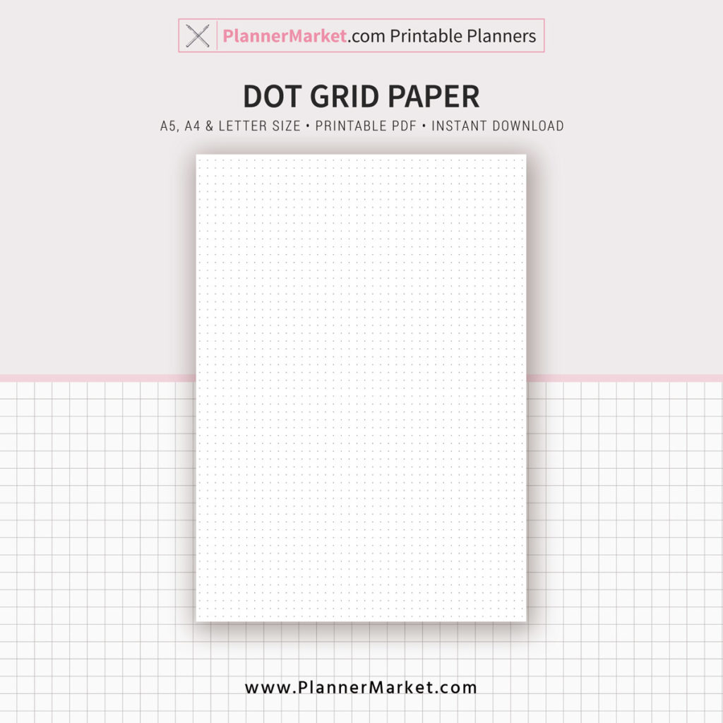 Basic Pages, Dot Grid, Grid, Lined Paper, Notebook, A4, Letter Size, A5 ...