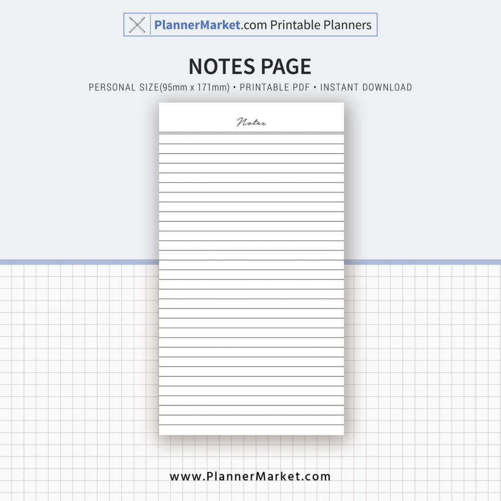 Books To Read, Notes Page, Personal Size, Planner Inserts, Planner ...