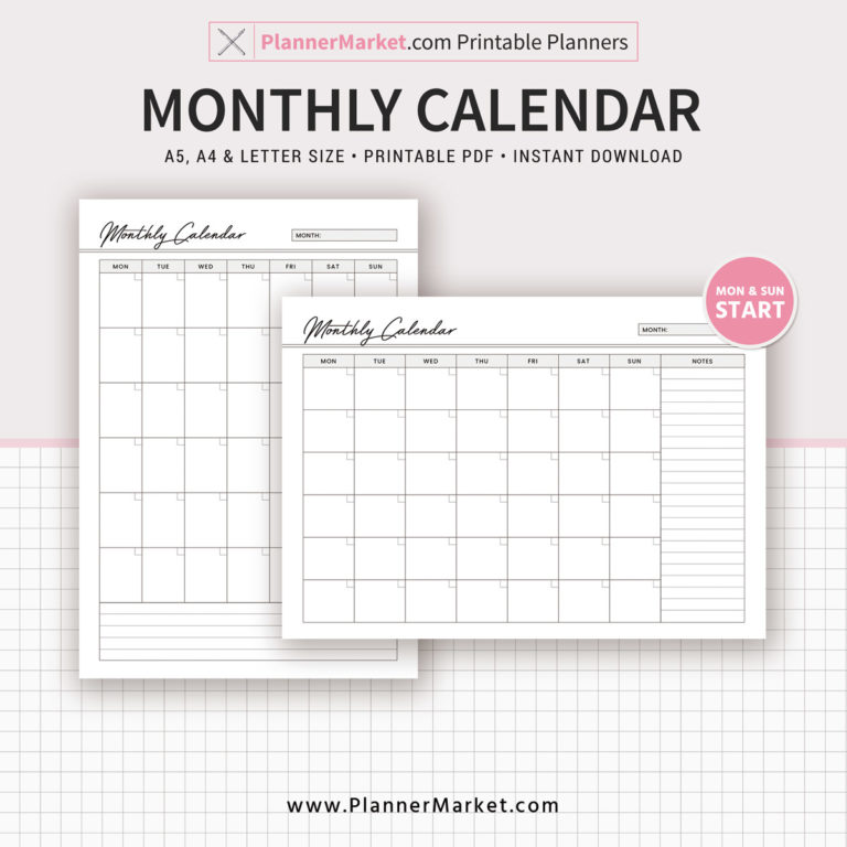 PlannerMarket.com – Best Selling Printable Templates For Everyone