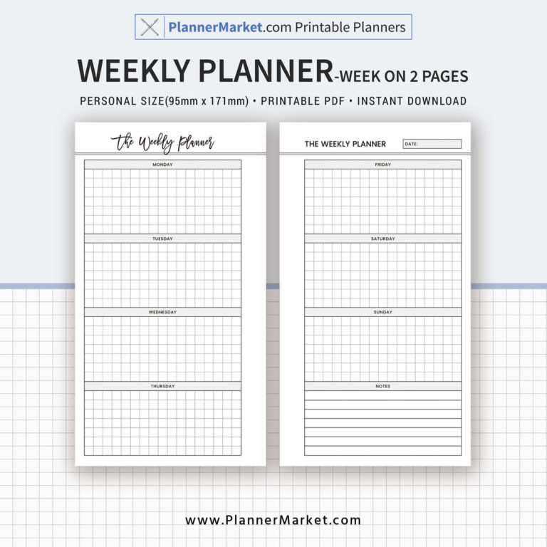 PlannerMarket.com – Best Selling Printable Templates For Everyone