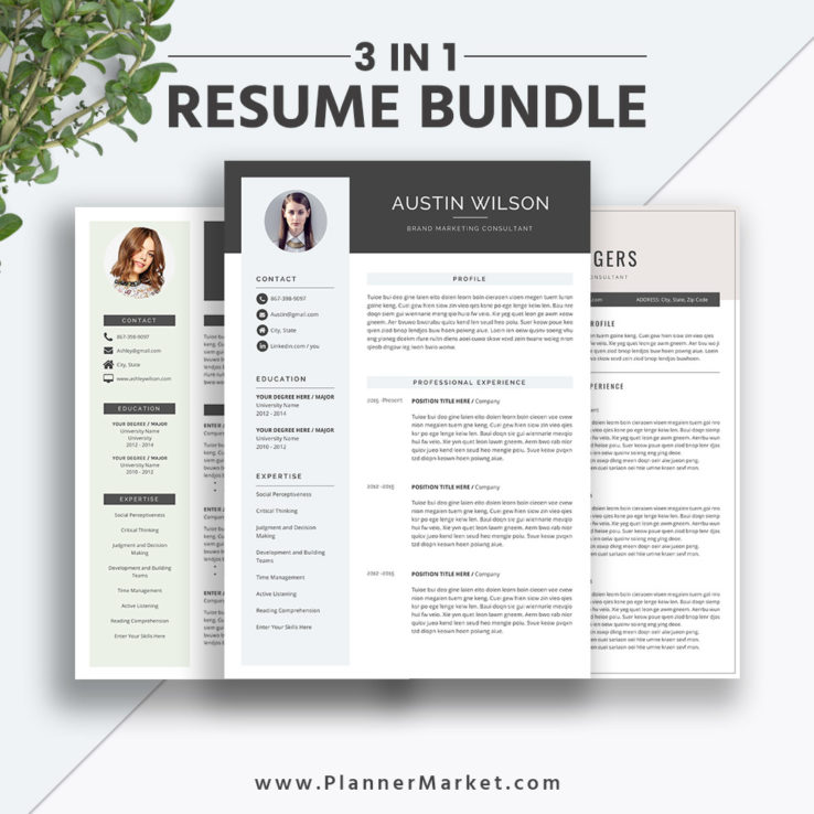 Professional and Irresistible MS Word Resume Bundle / Curriculum Vitae ...
