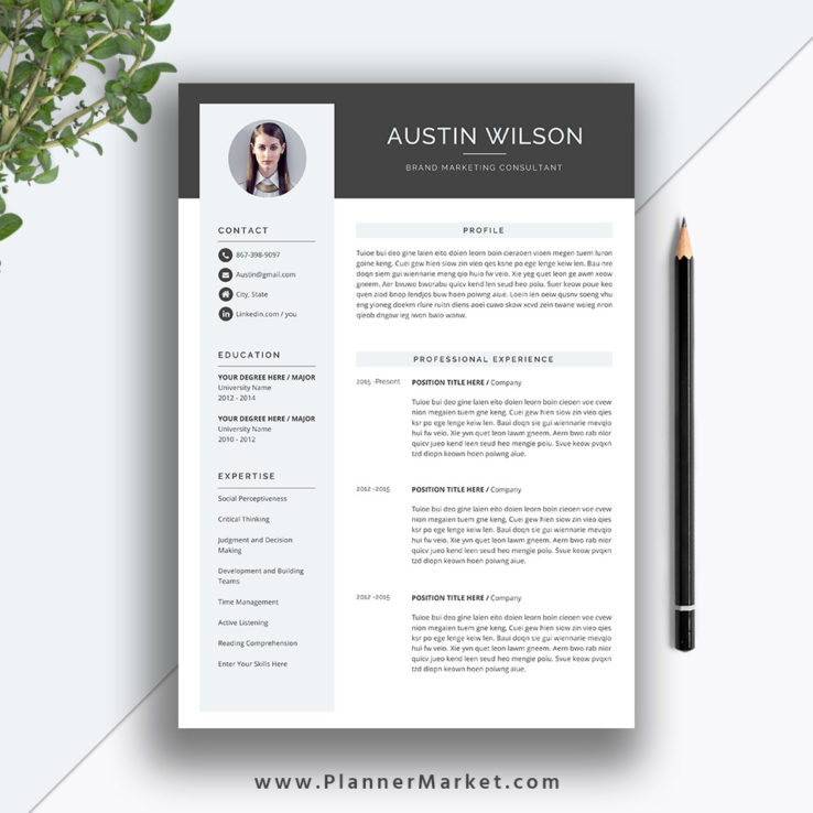 This Eye-Catching Resume Template Helps You Get Noticed. Letter Size ...