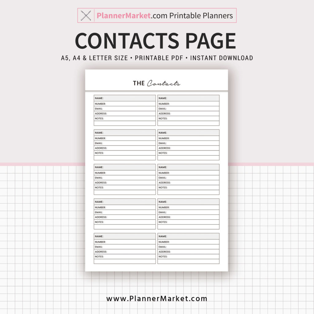 Resume Templates – PlannerMarket.com