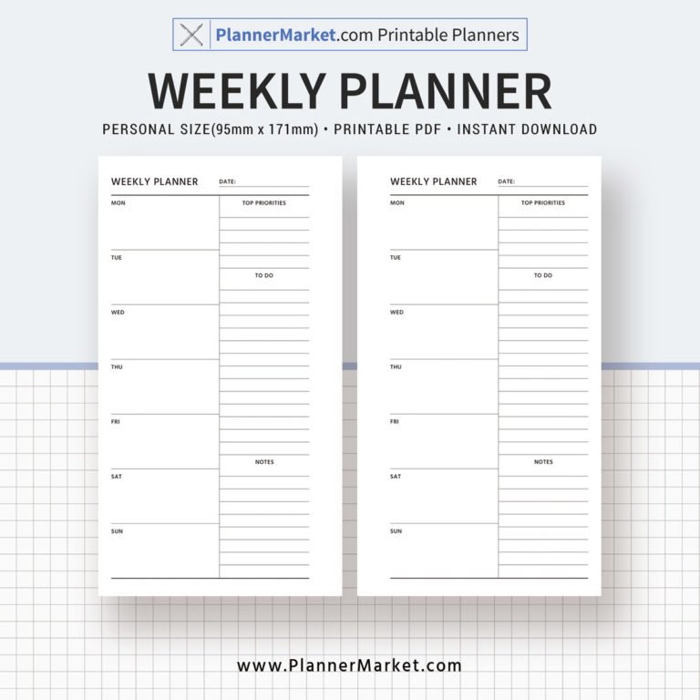 PlannerMarket.com – Best Selling Printable Templates For Everyone