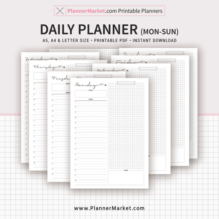 PlannerMarket.com – Best Selling Printable Templates For Everyone